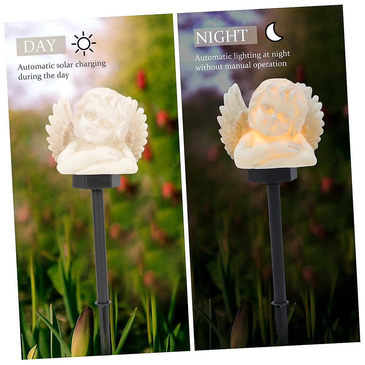 OSALADI Xmas Outdoor Decorations Christmas Decor Solar Lights for Outside Garden Lamp Waterproof Ground Pathway Lamp