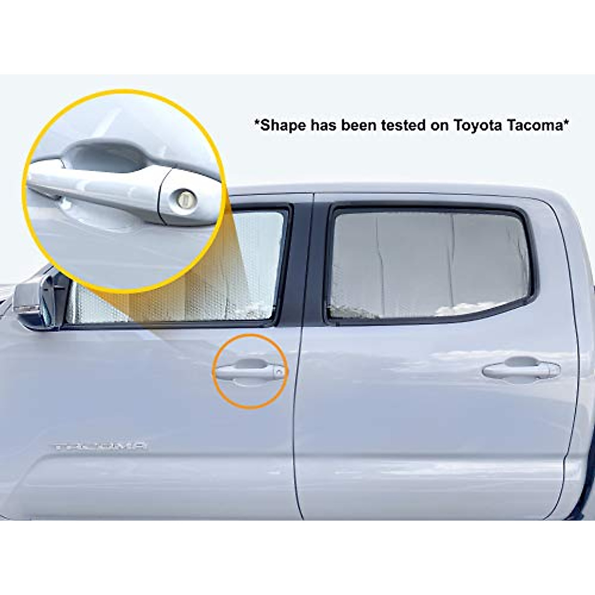 YelloPro Custom Fit Door Handle Cup 3M Scotchgard Anti Scratch Clear Bra Paint Protector Film Cover Self Healing Guard For 2016 2017 2018 2019 2020 2021 2022 Toyota Tacoma Pickup Truck