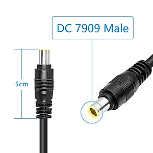 RIIEYOCA XT60 to DC 8mm Connector Adapter,XT60 Female to DC 7.9mm x 0.9mm Male 14AWG Power Cable,for Lipo Battery Pack Portable Power Station Solar Generator Portable Solar Panel(1M/3Ft)