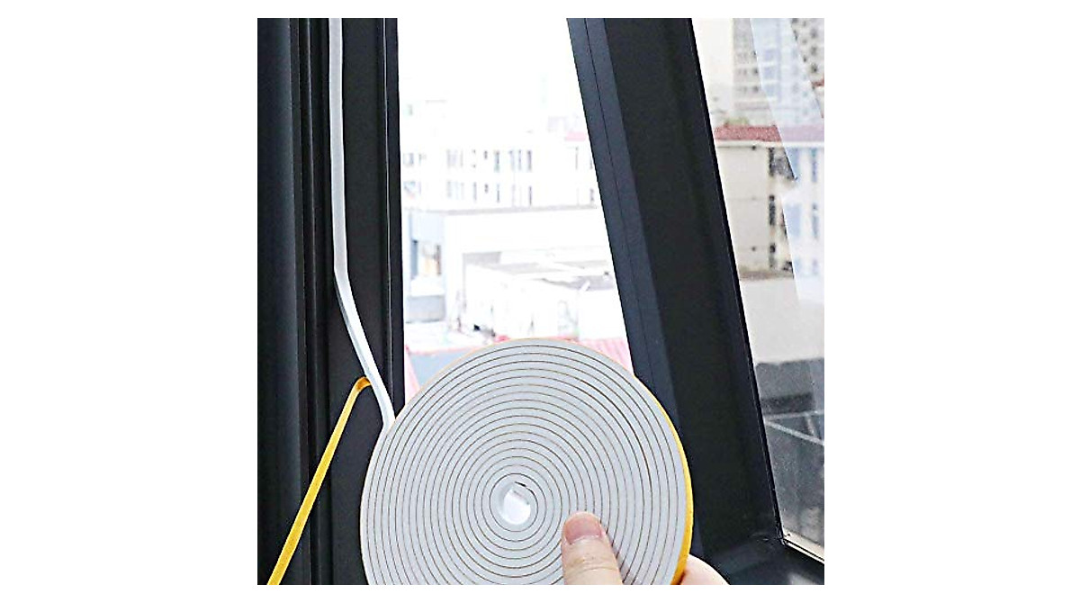 Fowong White Weather Stripping 26 Feet - High Density Foam Seal