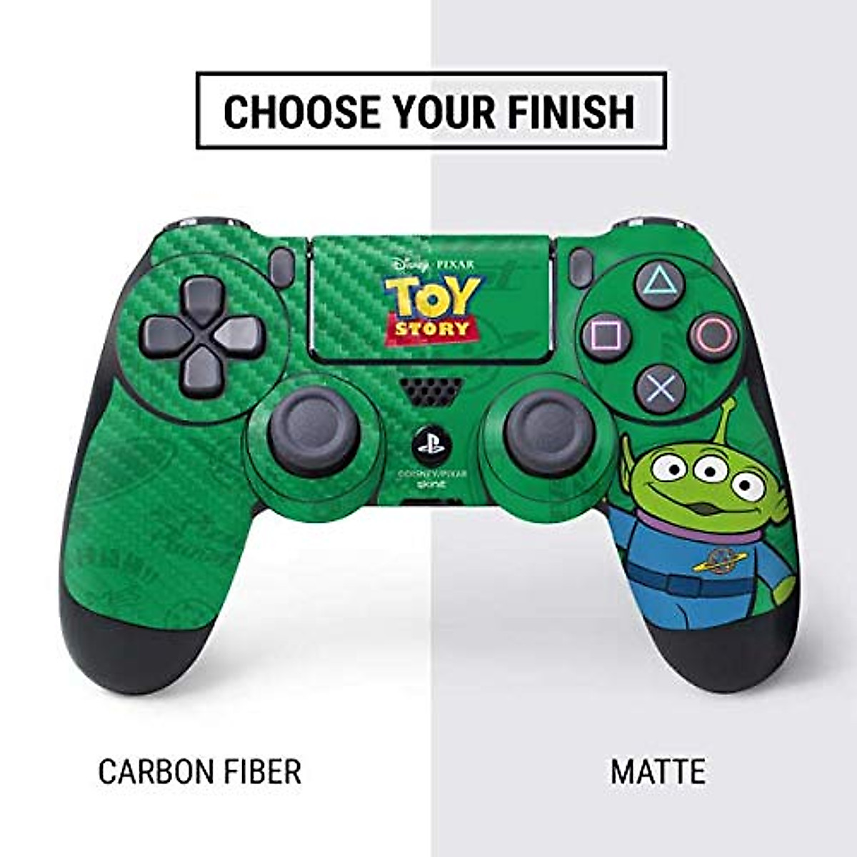 Skinit Decal Gaming Skin Compatible with PS4 Controller - Officially Licensed Disney Toy Story Alien Design