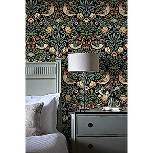 NextWall Aves Garden Peel and Stick Wallpaper (Ebony)