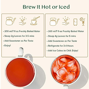 VAHDAM, Darjeeling Tea Leaves From Himalayas 170+ Cups (340g/12oz) Pure Unblended Darjeeling Black Tea, FTGFOP1 Grade Loose Leaf Tea | Packed & Shipped Direct From Source In India