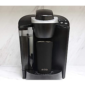 MIRA 16 oz Stainless Steel Insulated Travel Mug with lid - Spill Proof Vacuum Insulated Car Tumbler Cup for Coffee & Tea - Thermos Keeps Drinks Steaming Hot or Ice Cold - Black