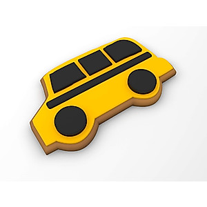 Fox Run Cookie Cutter Set, Back To School Cookie Cutter Set, Pencil, Crayon, Bus, Apple, Book, Medium