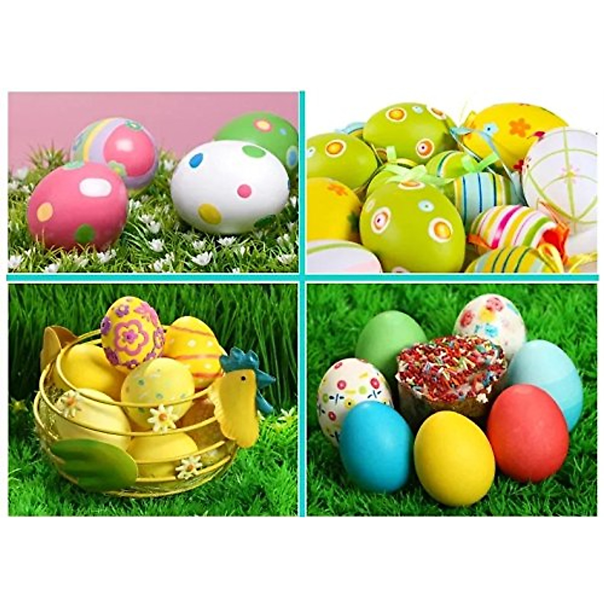 GREEN FABWOOD Wooden Fake Eggs-6Piece