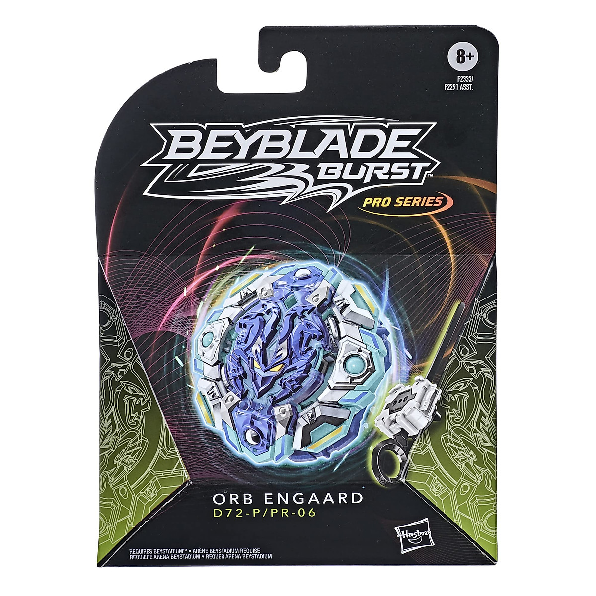 Beyblade Burst Pro Series Orb Engaard Spinning Top Starter Pack - Defense Type Battling Game Top with Launcher Toy