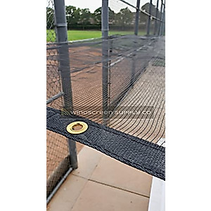 WindscreenSupplyCo Protection Cover (10 Ft. x 10 Ft.) Garden Netting for Birds and Hail with Grommets