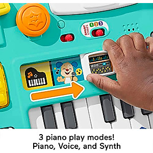 Fisher-Price Laugh & Learn Baby & Toddler Toy Mix & Learn Dj Table Musical Activity Center With Lights & Sounds For Ages 6+ Months