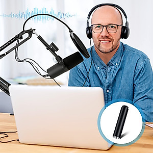 YOUSHARES Mic Stand Extension, 5/8" Female to 5/8" Male Microphone Extension Tube for Desk Stands(3.15 in)