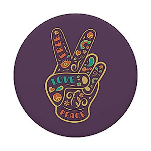 Peace Sign Two Fingers PopSockets Swappable PopGrip