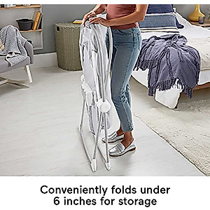 Fisher-Price Baby Crib Soothing View Vibe Bassinet Portable Cradle with Music Vibrations and Slim Fold for Travel, Hearthstone