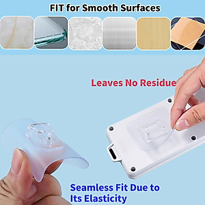 TSBSHum Double Sided Adhesive Wall Hooks,20 Pack Self Adhesive Hooks,Suitable for Hanging and Organizing Power Outlets, Picture Frames, and Tissue Boxes at Home, Office, or in Rv