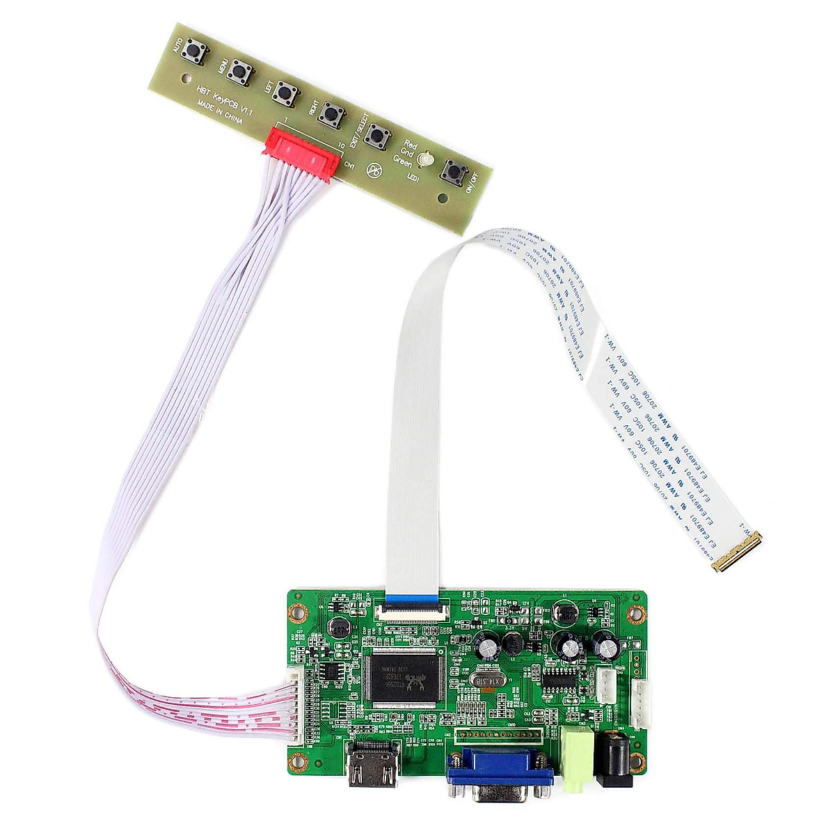 VSDISPLAY HD-MI VGA LCD Controller Board Work for 11.6 13.3 14 15.6 inch 1366 x 768 N156BGE-EB2 B116XAN03.2 B116XAT02.0 CLAA133WB03 HB133WX1-403 N140B6-D11
