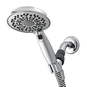 Waterpik High Pressure Hand Held Shower Head With Hose, Power Spray 6-Mode, Chrome VHX-663E