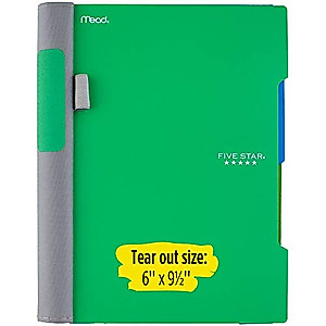 Five Star Advance Spiral Notebooks, 2 Subject, College Ruled Paper, 100 Sheets, 9-1/2" x 6", Red, Blue, 2 Pack (38637)