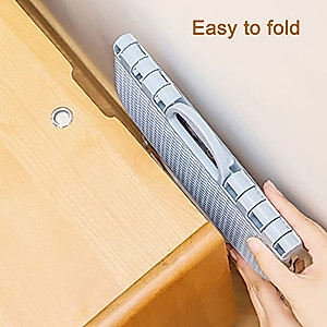 QSYW Folding Step Stool Compact Plastic Foldable Step Stool Holds Up to 300 lbs,12 inches,30cm,Non-Slip(Brown) 1PCS