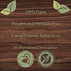 Dr. Woods Raw Moisturizing Black Coconut Papaya Soap with Organic Shea Butter, 8 Ounce