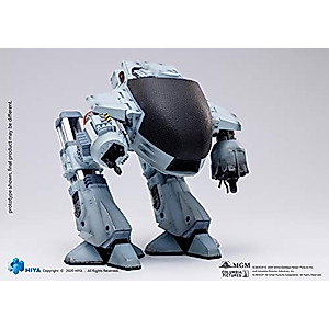 Hiya Toys Robocop: Battle Damaged ED-209 1:18 Scale Action Figure, Multicolor
