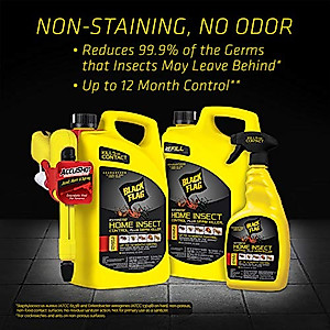Black Flag Extreme Home Insect Control Plus Germ Killer 1.33 Gallons, AccuShot Sprayer Refill, 4 Pack