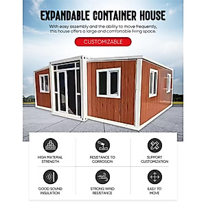 Other Prefab Houses 2 Bed 1 Bath Home 30FT Expandable Folding Mobile Tiny House Prefabricated with Container House