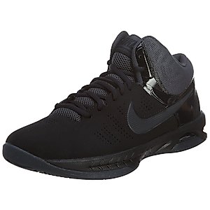 Nike Mens Air Visi Pro Vi NBK Black/Anthracite Ankle-High Nubuck Basketball Shoe - 11M