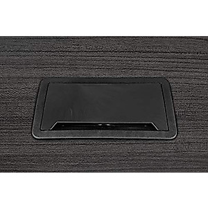 Regency Legacy Racetrack Conference Table with Tabletop Power & Data Port, 95", Ash Grey