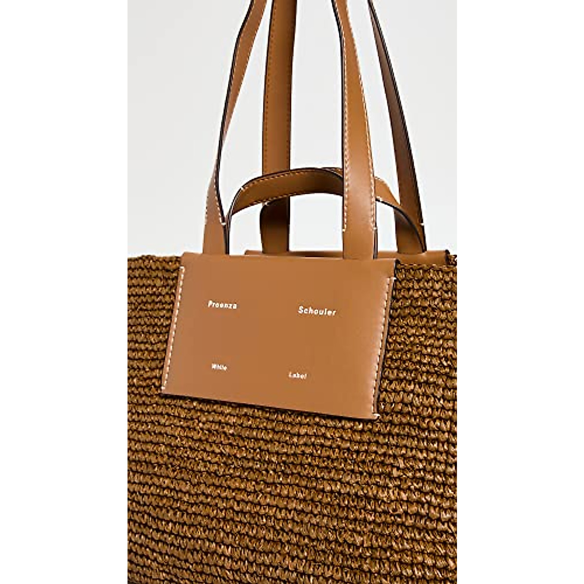 Proenza Schouler White Label Women's Large Morris Rafia Tote, Honey, One Size