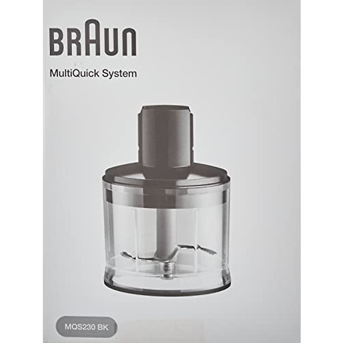 Braun MQS230BK MultiQuick Chopper Hand Blender, 2-Cup
