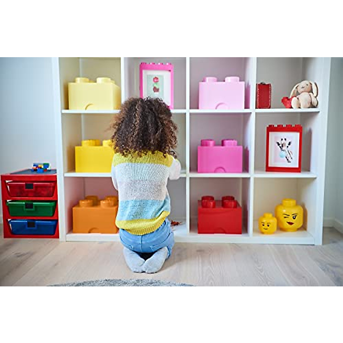 LEGO Light Purple Storage Box Brick 4 DIF