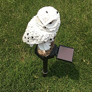 Outdoor Garden Solar Lights Decorative Resin Owl Solar Waterproof LED Lights with Stake for Garden,Lawn,Pathway,Yard Decorations