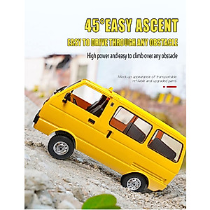 The perseids Remote Control Car WPL D42 RTR RC Drift Cars, 1/10 Full Scale RC Rock Crawler 2.4Ghz Offroad RC Truck and Trailer All Terrain Car RC Racing Climb Vehicle High Speed Van Car