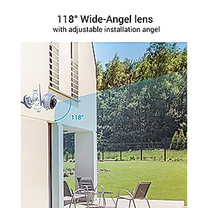 EZVIZ Security Camera Outdoor 1080P WiFi, Motion Alert with Strobe Light & Siren, IP66 Weatherproof, 100ft Night Vision, Two-Way Audio, Works with Alexa and Google(CTQ3W)