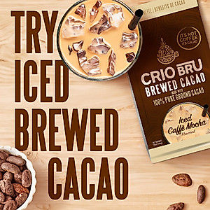 Crio Bru Brewed Cacao: Nicaragua Medium Roast 680g (24oz) Bag | 100% Pure Ground Cacao | Great Substitute to Herbal Tea and Coffee | Honest Energy | Keto Paleo Organic Non-GMO (680g (24oz))