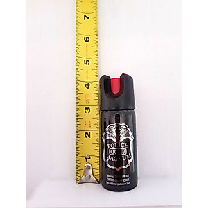 POLICE MAGNUM Pepper Spray Self Defense Portable Safety Canister- 2 oz Twist Lock (Red)