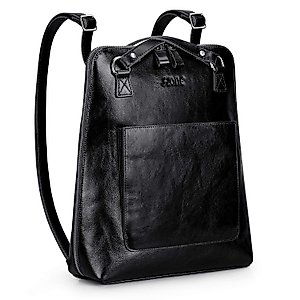 S-ZONE Women Leather Backpack Purse Casual Convertible Shoulder Bags Fashion Rucksack Daypack