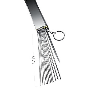 Strongthium Cutting Torch Tip Cleaner Tool kit for Welding Stove Gas Nozzles Carb Carburetor Jet Sprinklers and Shower Heads Orifices Wires Needles in Set