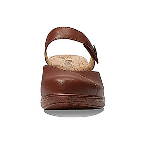 Alegria Women's Sydni Clay Leather Slip-On Wedge Clog Sandal 9 M US