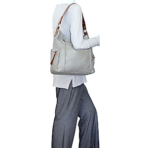 Alberta Leather Hobo (Stone)