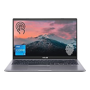 ASUS VivoBook 15 Laptop, 15.6” Full HD Touchscreen, Intel Core i5-1135G7 Processor, 12GB RAM, 1TB SSD, Webcam, Backlit Keyboard, Fingerprint Reader, HDMI, Wi-Fi, Windows 11 Home, Slate Gray