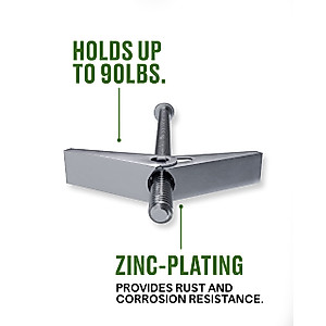 Hillman 370072 Toggle Bolt, 1/4X5-Inch, 50-Pack