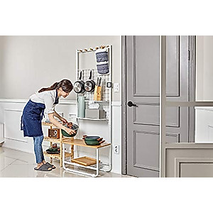 Casamaru Magic Partition Mesh Shelf Storage Rack (White)