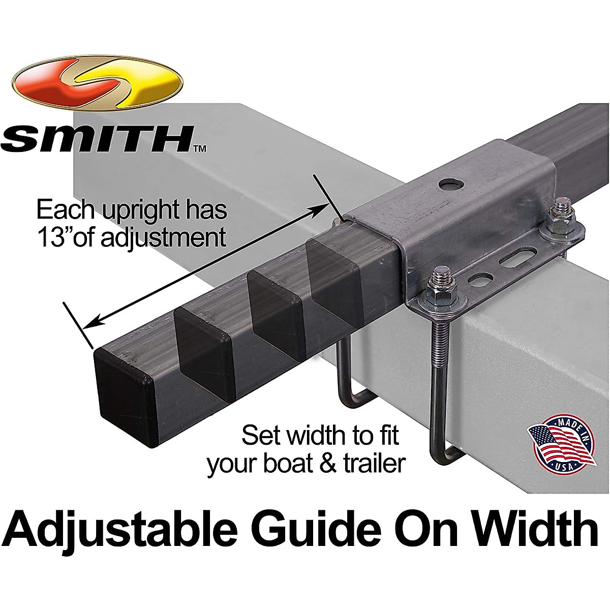 CE Smith - Guide-ON Post with LED Light - Durable Boat Trailer Accessory - 40" (27740)