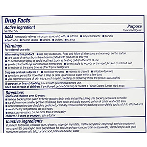 Icy Hot Original XL Pain Relief Patch (3 Count) for Back and Large Areas