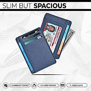 Fashionable Purple Leather Wallet | RFID Blocking | Handy | Compact | Multiple Gift Card Slots | Unisex Wallet