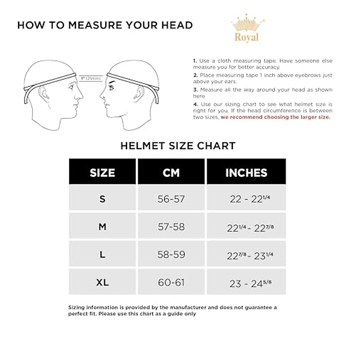 Royal M139 Open Face Motorcycle Helmet - Retro & Vintage Style, 3/4 Vespa & Scooter Helmet, Multi-Sport Impact Protection