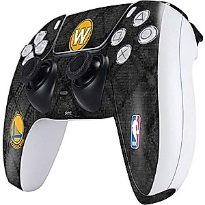 Skinit Gaming Decal Skin Compatible with PS5 and Compatible with PS5 Digital Edition DualSense Controller - Officially Licensed NBA Golden State Warriors Dark Rust Design