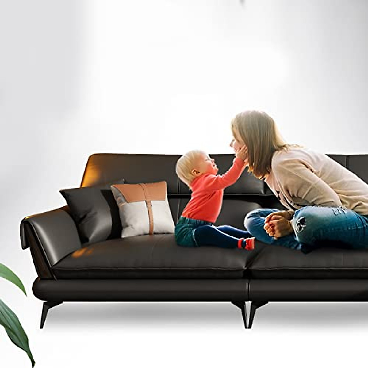 Modern Convertible Folding Futon Sofa Bed for Compact Living Space, Apartment, Dorm, Oversized Couch Sectional Sofa,B, Onesize