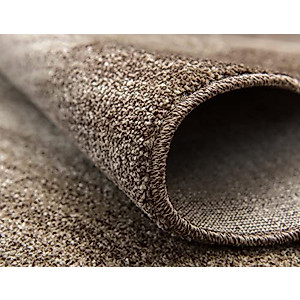 Rugs.com Angelica Collection Rug – 3' x 5' Dark Beige Medium Rug Perfect for Entryways, Kitchens, Breakfast Nooks, Accent Pieces