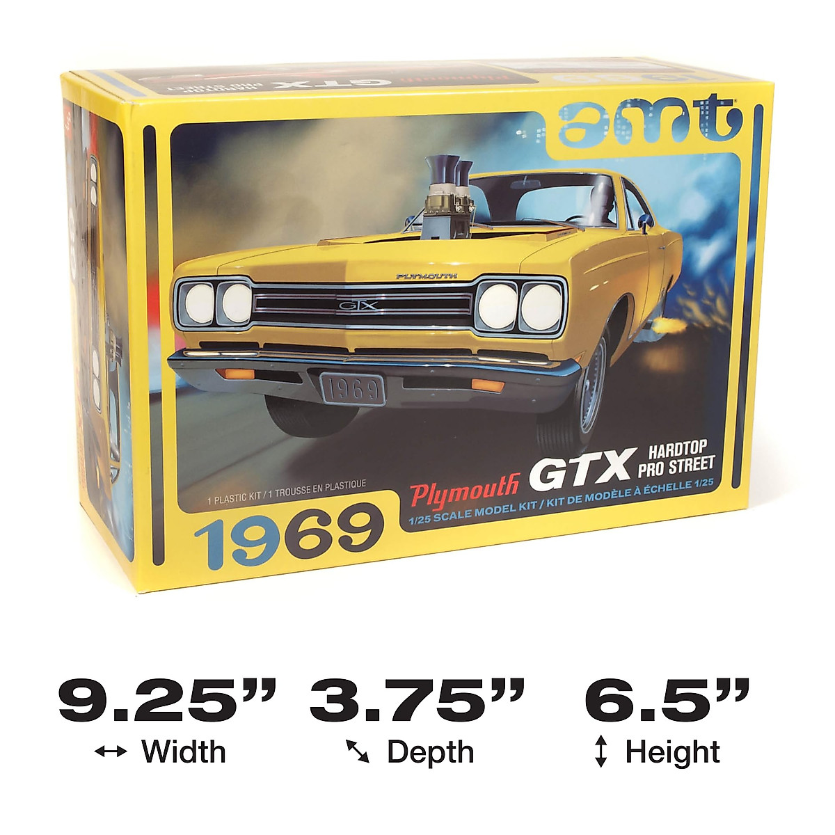 AMT 1969 Plymouth GTX Hardtop Pro Street 1:25 Scale Model Kit